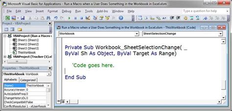 Run A Macro When A User Does Something In The Workbook In Excel TeachExcel
