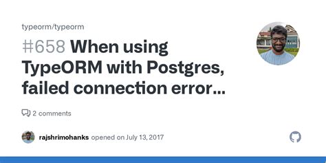 When Using Typeorm With Postgres Failed Connection Errors Cannot Be Caught · Issue 658