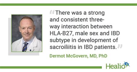 ‘three Way Interaction Found Between Hla B27 Male Sex Sacroiliitis