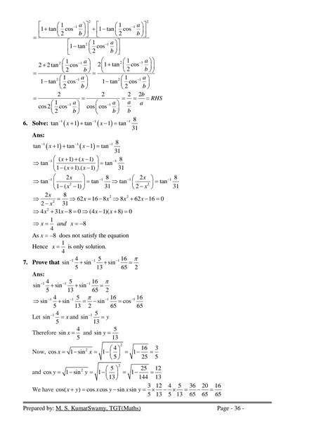 Solution Maths Inverse Trigonometric Functions Questions Studypool Solution Maths Inverse Trigonometric Functions Questions Studypool