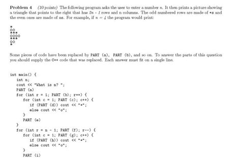 solved problem 4 10 points the following program asks the