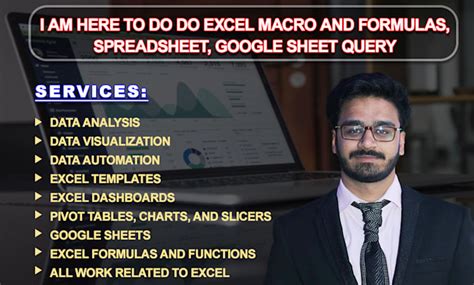 Do Excel Macro Formulas Charts Spreadsheet Google Sheet Query By Khuramhayat Fiverr