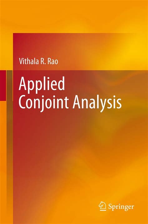 Applied Conjoint Analysis Ebook By Vithala R Rao Epub Rakuten Kobo