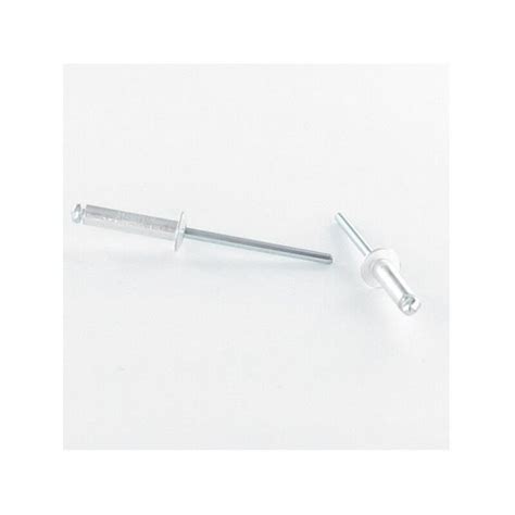 Rivet Aveugle Aluminium Tige Acier 5x12 Tête Plate 1 Piece