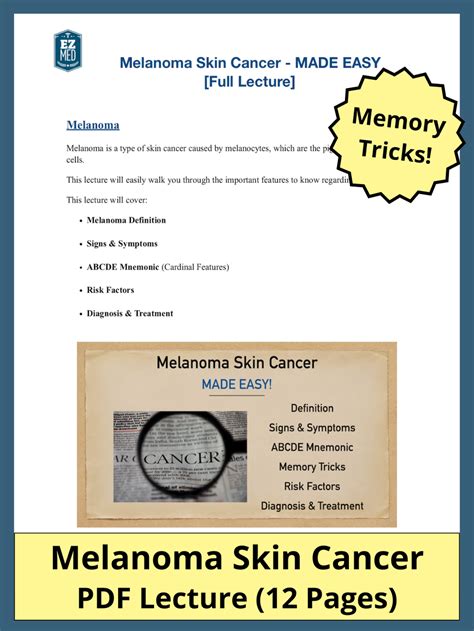 Melanoma Abcde Rule At Tayla Hamlyn Harris Blog