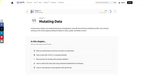 Learn Qwik Chapter 11 Mutating Data