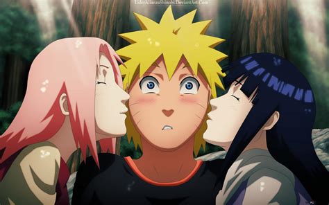 Naruto Shippuden Naruto Uzumakisakura Harunohinata Hyuga 2k