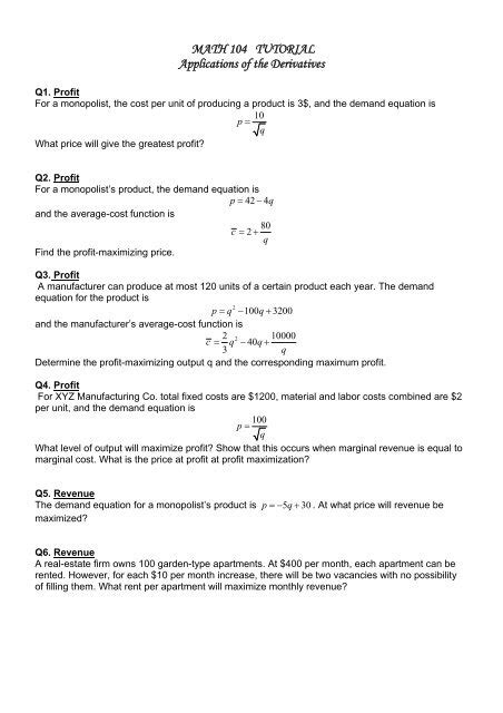 tutorial 4