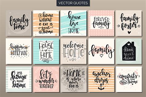 손으로 그린 타이포그래피 포스터 세트 개념적 필기 문구 T 셔츠 핸드 레터 서예 디자인 영감 벡터 감정에 대한 스톡 벡터 아트 및 기타 이미지 Istock