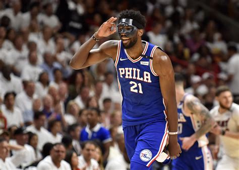 Joel Embiid Returned To The Sixers With A Freaky Face Mask And Nba
