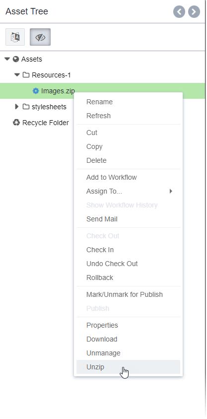 Extracting Zipped Assets
