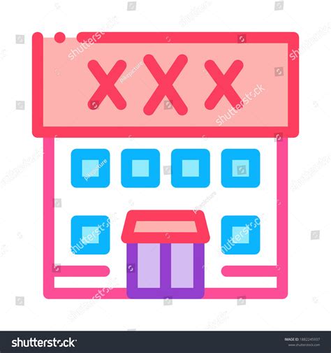 Sex Shop Building Icon Vector Outline Stock Vector Royalty Free 1882245937 Shutterstock