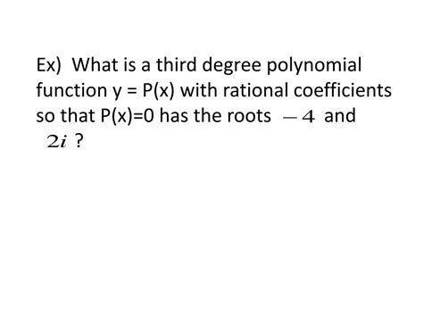 PPT Theorems About Roots Of Polynomial Equations PowerPoint Presentation ID