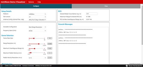 mmwave demo visualizer failed to get data after connecting as described