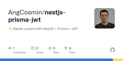 Github Angcosminnestjs Prisma Jwt Starter Project With Nestjs