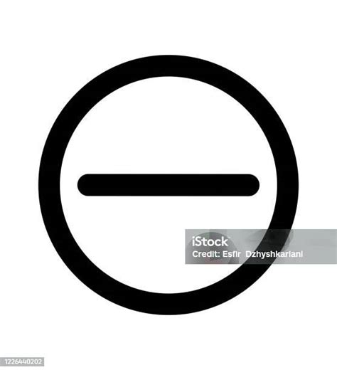 마이너스 기호 아이콘 네거티브 기호 는 흰색에 격리 된 원 벡터 일러스트를 축소 개념에 대한 스톡 벡터 아트 및 기타 이미지