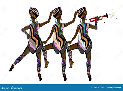 Gay Dance Stock Vector Illustration Of African Ancient 16775822