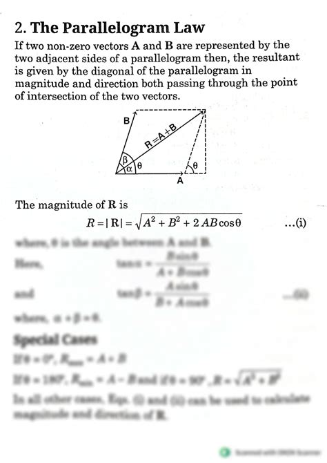 solution addition of vectors 3 laws 1 triangle law of vector