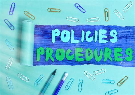 Handwriting Text Writing Policies Procedures Concept Meaning Influence