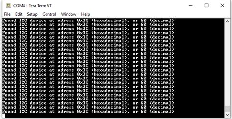 Working With Stm32 And I2c Inter Integrated Circuit I2c Bus Scanner