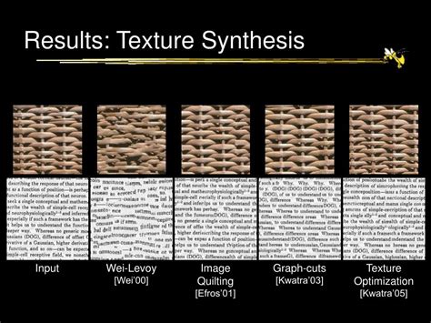 ppt texture optimization for example based synthesis powerpoint presentation id 6628868