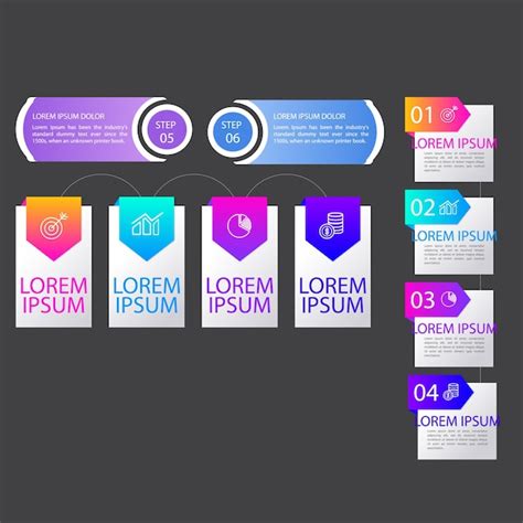 Premium Vector Gradient Table Of Contents Infographic Vector