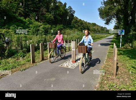 France Seine Maritime The Lin Cycle Route Between Fecamp And Dieppe
