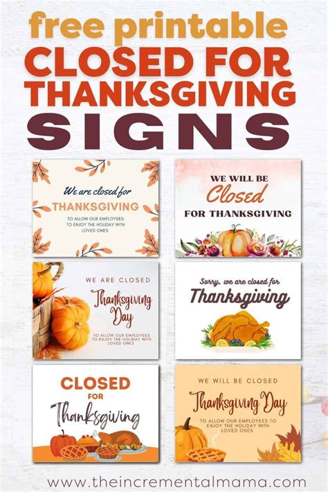 Closed Thanksgiving Sign Printable Gerald Printable