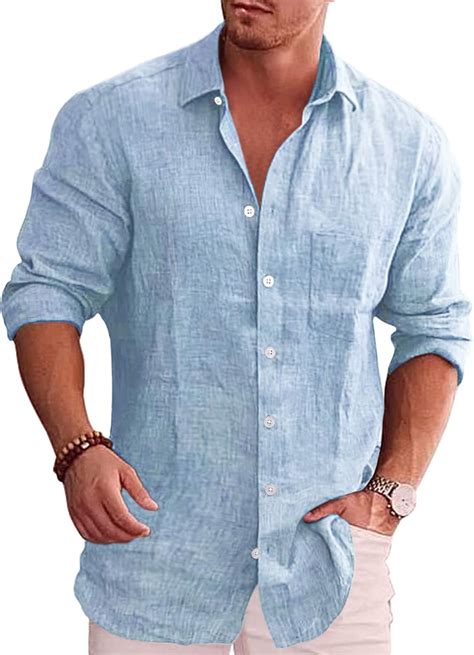 Mens Casual Button Down Long Sleeve Shirt At William Ashbolt Blog
