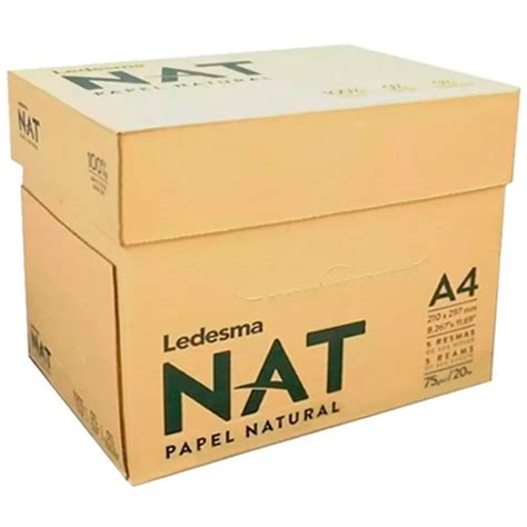 Resma Ledesma Nat 75grs 21x297 X 500 Hojas
