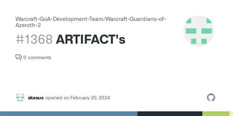 Artifacts · Issue 1368 · Warcraft Goa Development Teamwarcraft