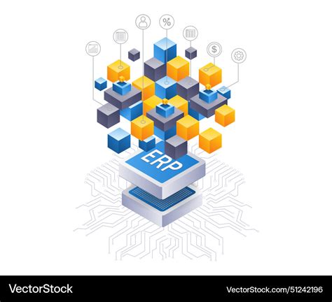 Erp Network Business Developer Infographic 3d Vector Image Erp Network Business Developer Infographic 3d Vector Image