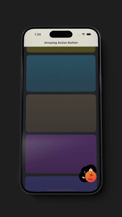 stunning expandable floating action button in swiftui gradient ui