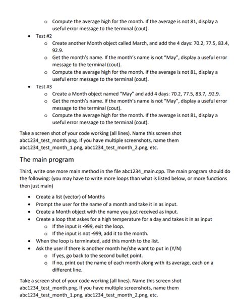 Solved In This Homework You Will Create A Class That Stores Chegg Com