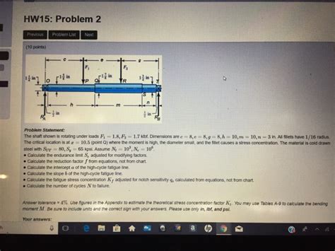 Solved Hw15 Problem 2 Previous Problem List Next 10