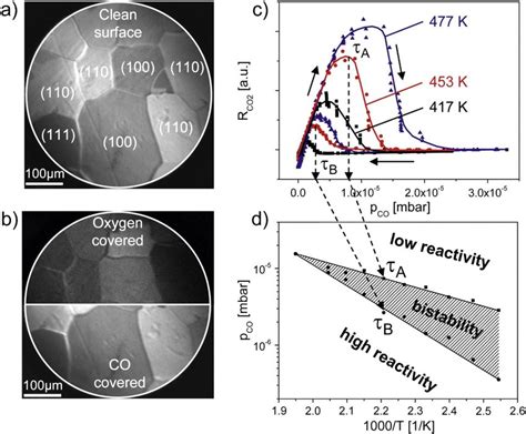Global Kinetics Of Co Oxidation On Pt Foil A Peem Image Of The Clean Download Scientific