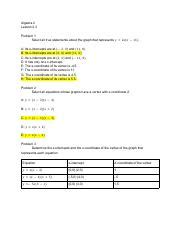 Understanding Algebra 2 Graphs And Equations Explained Lesson Course Hero