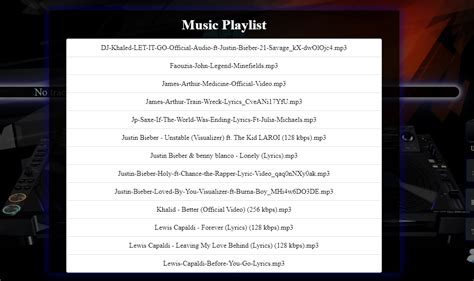 GitHub GaryRoberts Auto Dj Project JavaScript Based Web App That