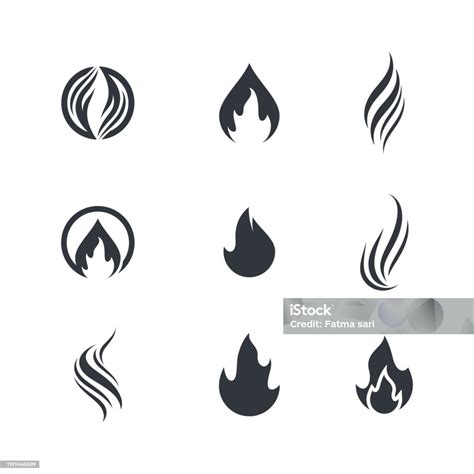 Ikon Vektor Simbol Api Ilustrasi Stok Unduh Gambar Sekarang Api