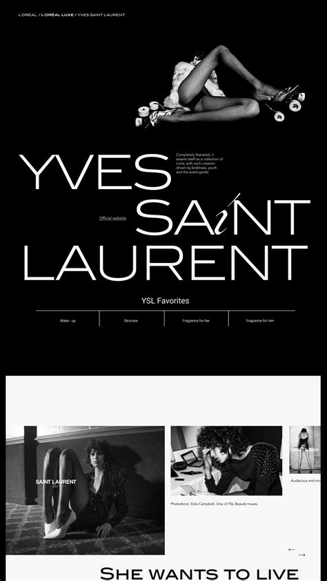 Loreal Luxury Design Graphic Fashion Website Design Web Design