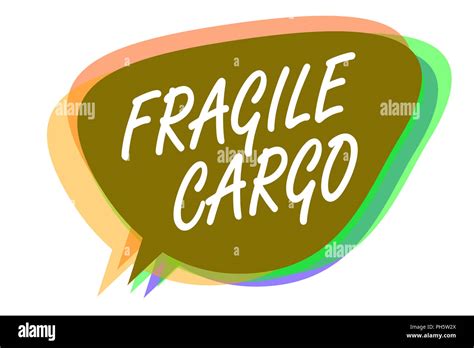 Word Writing Text Fragile Cargo Business Concept For Breakable Handle With Care Bubble Wrap
