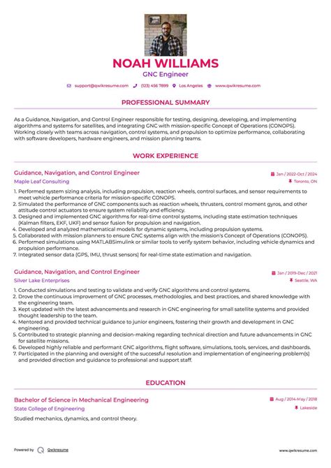 10 Gnc Engineer Resume Samples And Templates For 2025