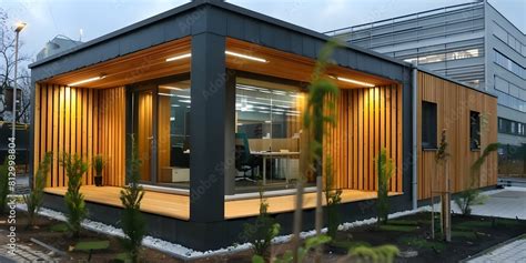 High Quality Modular Design Wooden Building Module In Berlin Office Construction Concept