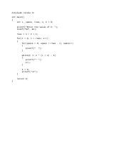 Pyramid C Include Stdio H Int Main Int I Space Rows N K Printf Enter The Value Of N