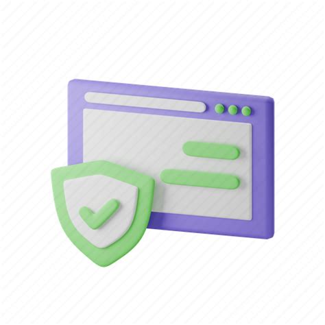 Web Safeguard Page Browser Internet Cyber Website 3d Illustration Download On Iconfinder
