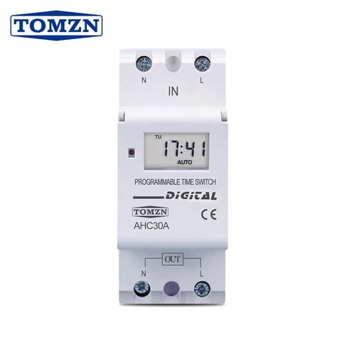 New Type Din Rail 2 Wire Weekly 7 Days Programmable Digital Time Switch Relay Timer Control Ac