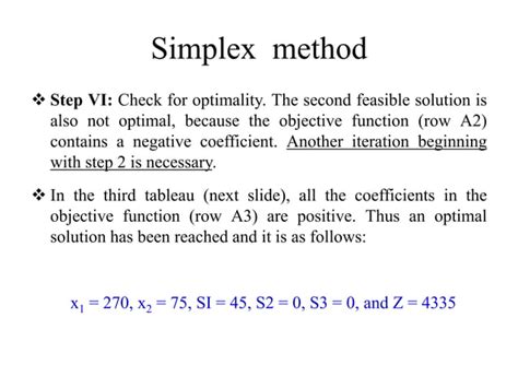 Simplex Method Concept Pptx Computer Software And Applications Computing