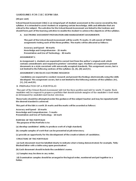 Guidelines For Edpm Sba Pdf Educational Assessment Cognition