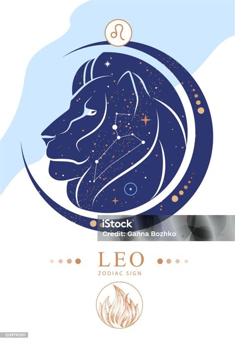 점성술 레오 조디악 기호현대 마법 마술 카드 조디악 특성 사자에 대한 스톡 벡터 아트 및 기타 이미지 사자 사자자리