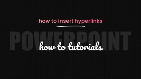 How To Insert Hyperlink In Powerpoint Powerpoint School